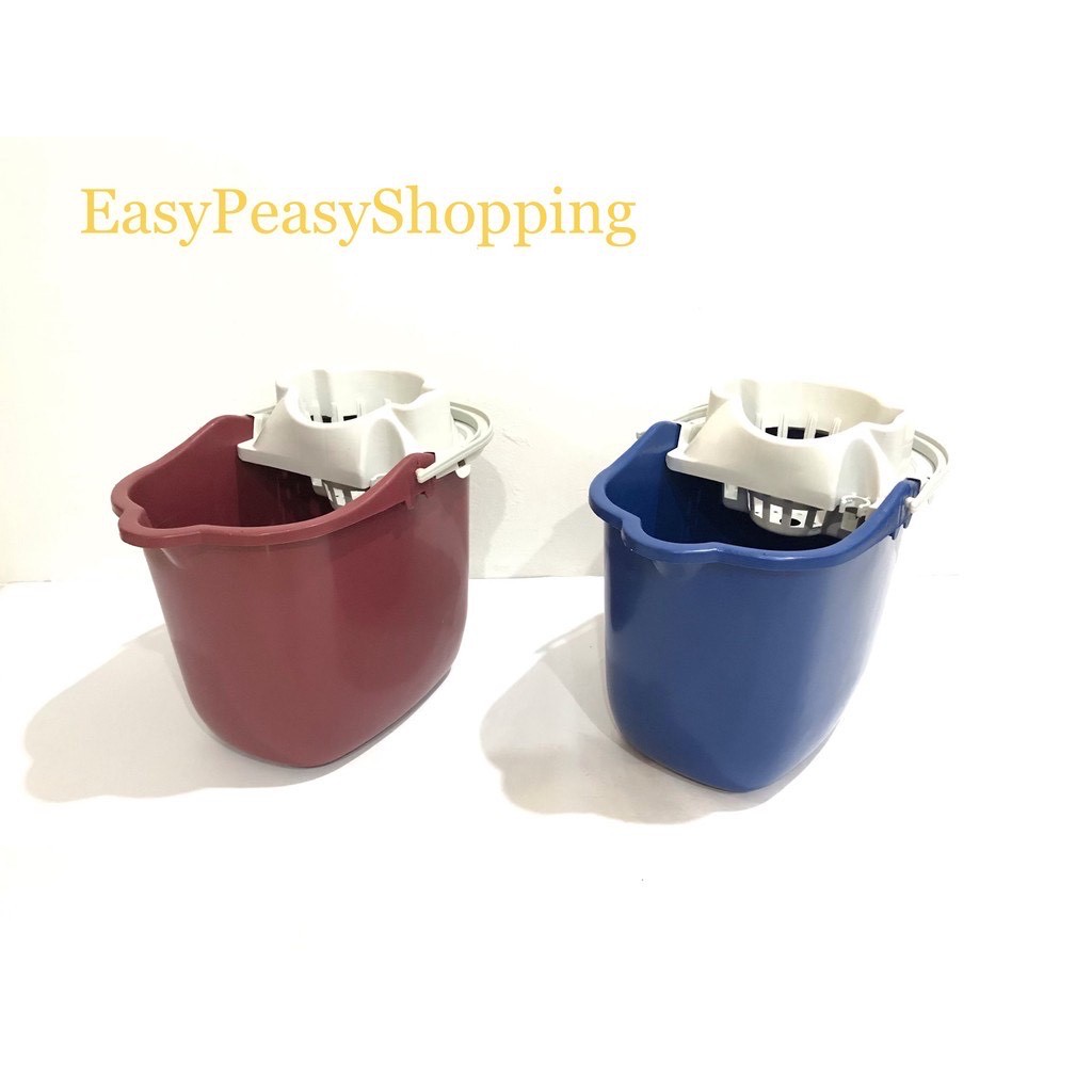 Plastic Mopping Pail with Wheels (17.5L) /Bekas Mop Beroda /Tong ...