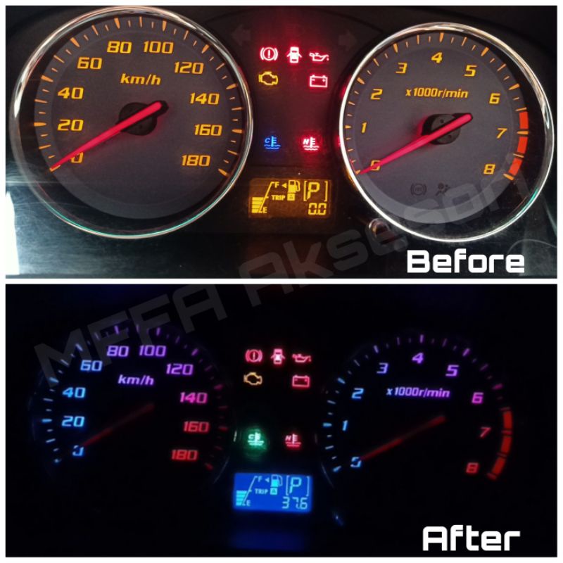 Custom LED Meter (Viva,Myvi) (1biji) READY STOCK | Shopee Malaysia