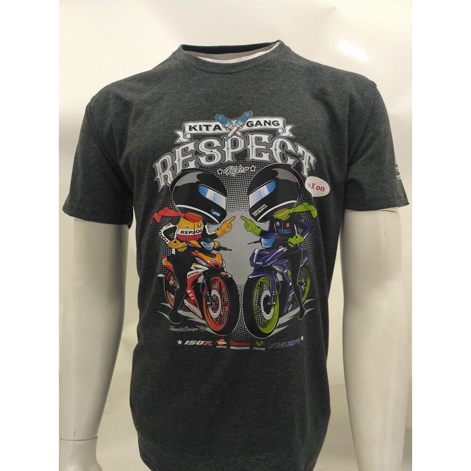 Baju Moto Panas !!T-shirt Motor Hot !! REspect (Yamaha Y15 & Honda ...