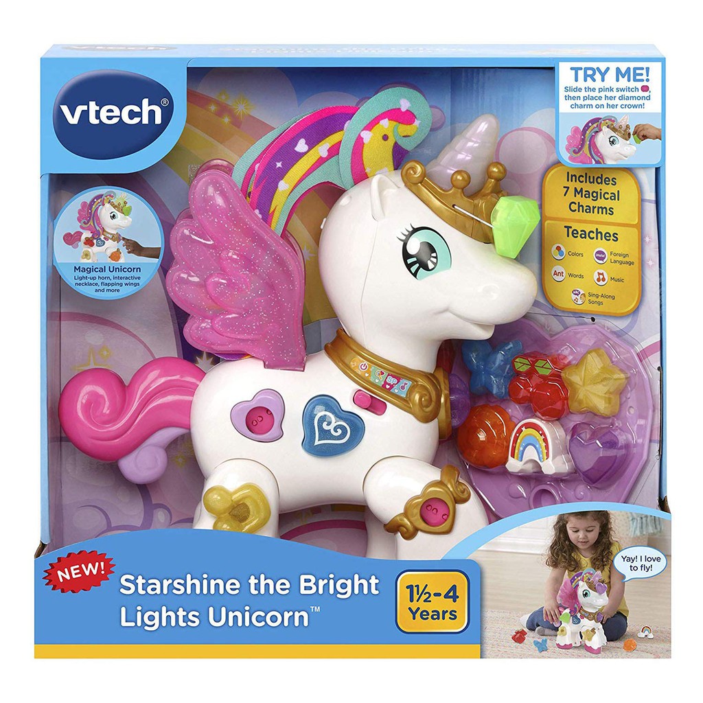 VTech Girls Toys Unicorn Toys Starshine the Bright Lights Unicorn ...