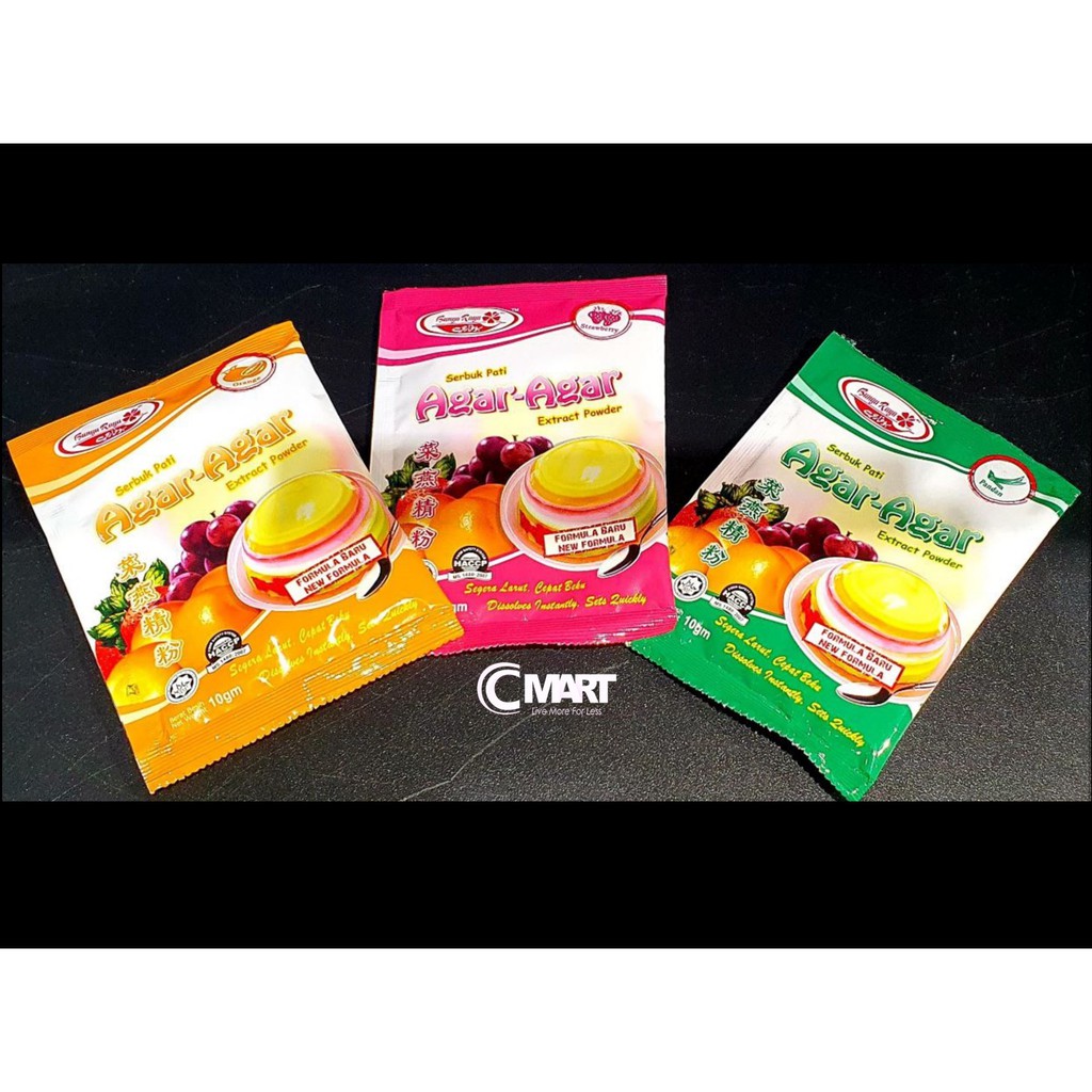 Bunga Raya Serbuk Pati Agar-Agar (Extract Powder) 10GM | Shopee Malaysia