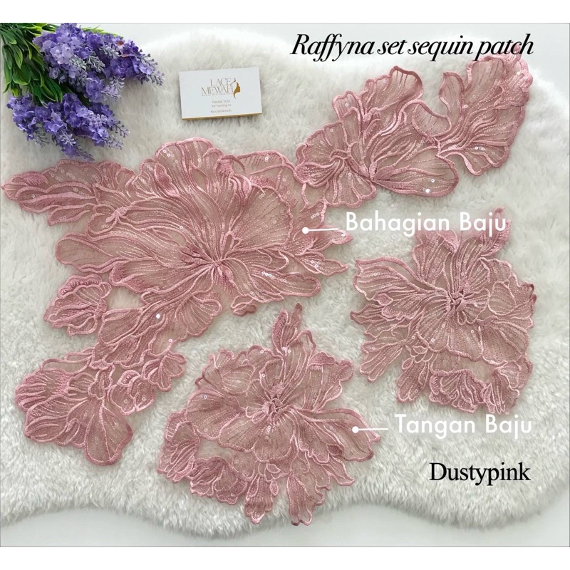 ️ PATCH LACE READYSTOCK 🔥 PATCHWORK LACE TAMPAL KUNTUM BUNGA BESAR 🔥 ...