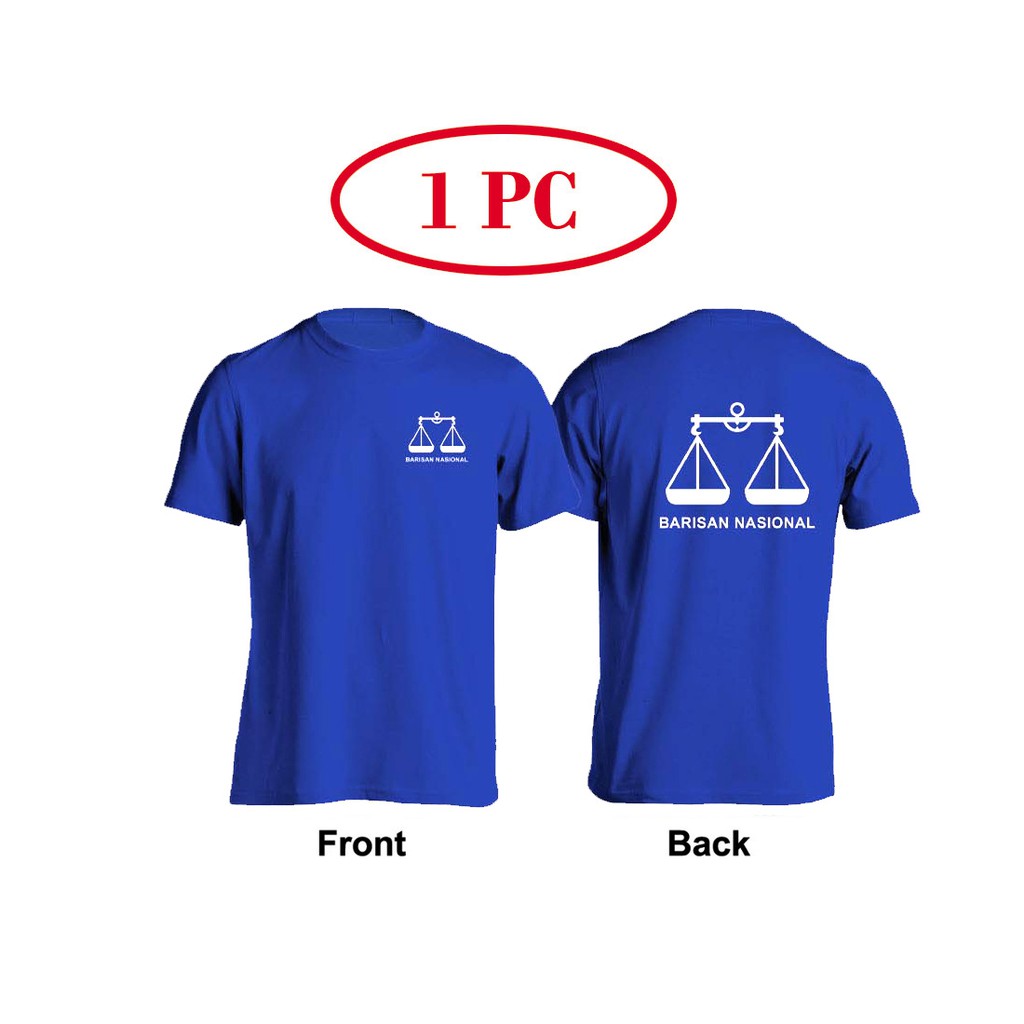Barisan Nasional T Shirt Party, Baju Parti Barisan Nasional | Shopee ...