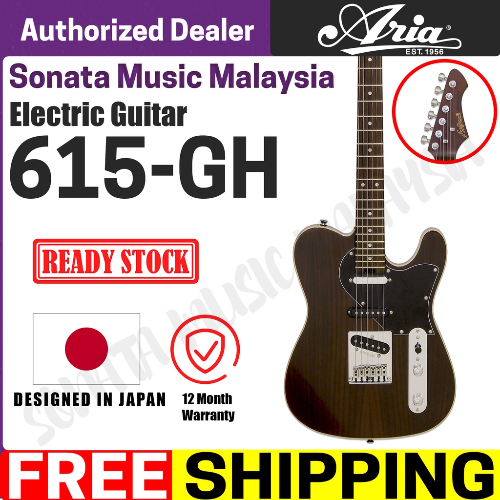 Aria Pro II 615-GH Electric Guitar / 615GH Nashville | Shopee Malaysia