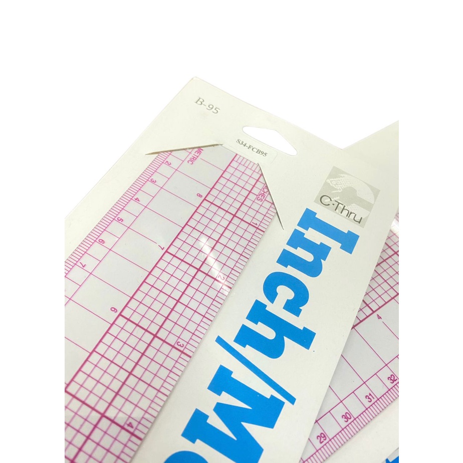 Pembaris C-Thru Grid Ruler 18" / 45cm | Shopee Malaysia
