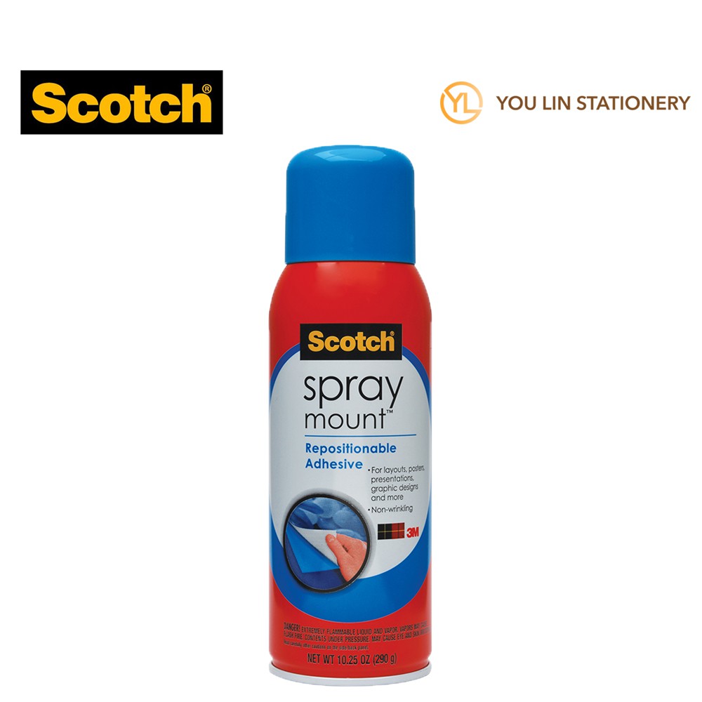 3M Scotch Spray Mount 6065/M5749 Repositionable Adhesive 290g | Shopee ...