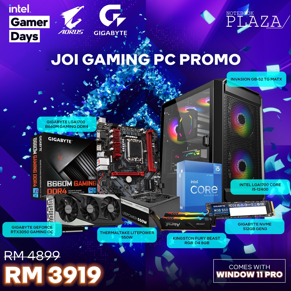 [GIGABYTE GAMING PC BUILD] Intel Core i5 12400 RTX3050 DIY Gaming ...