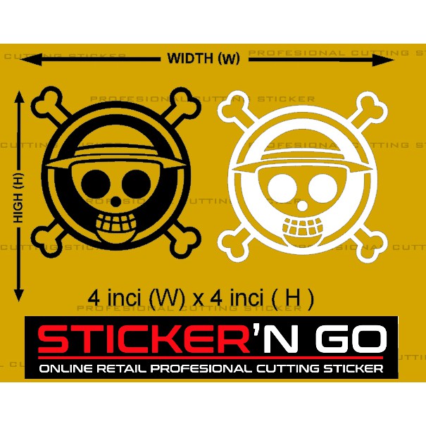 STICKER CUTTING CUSTOM ONE PIECE DESIGN | Shopee Malaysia
