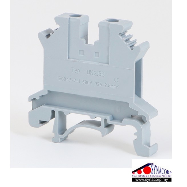 DIN Rail Terminal Block UK2.5B 2.5mm Screw Type | Shopee Malaysia
