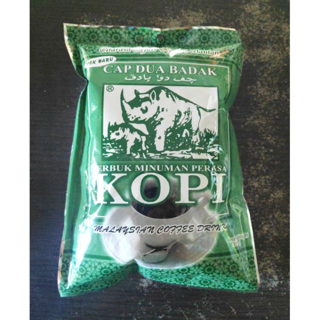 SERBUK MINUMAN PERASA KOPI CAP DUA BADAK (COFFEE DRINK) 300GRAM (HALUS ...
