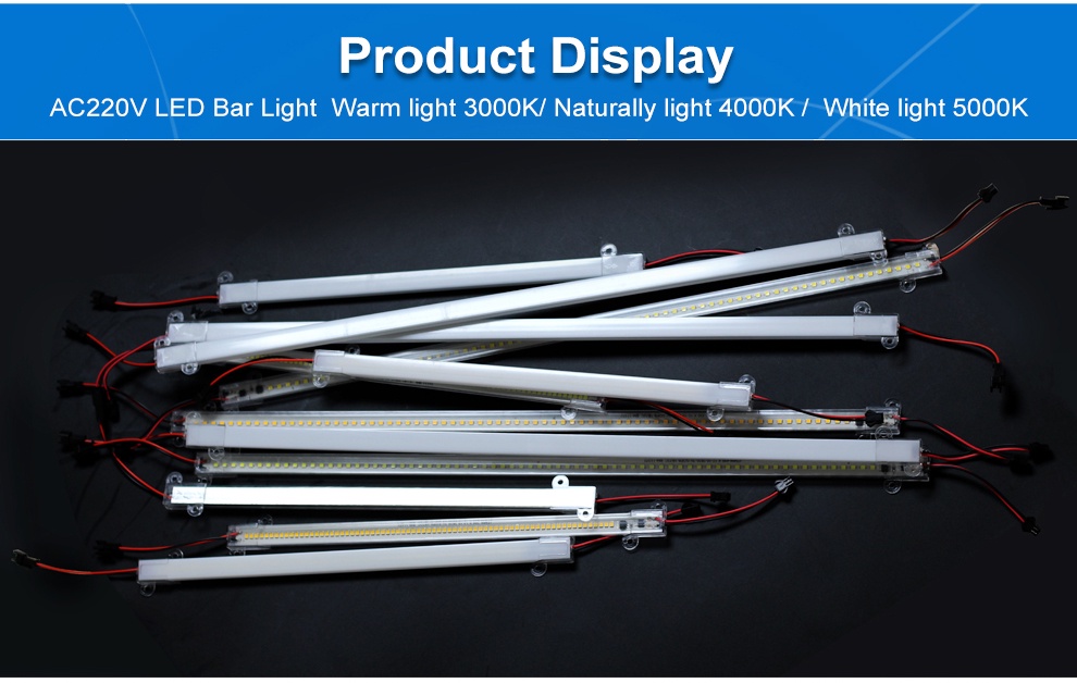 5PCs LED Tube Light 220V High Brightness 2835 30cm 50cm 72LEDs LED Bar ...