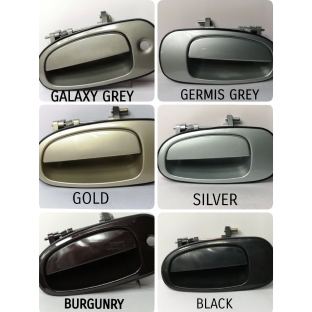 PROTON WAJA DOOR OUTER HANDLE FRONT / REAR / LH / RH (PICK COLOURS ...