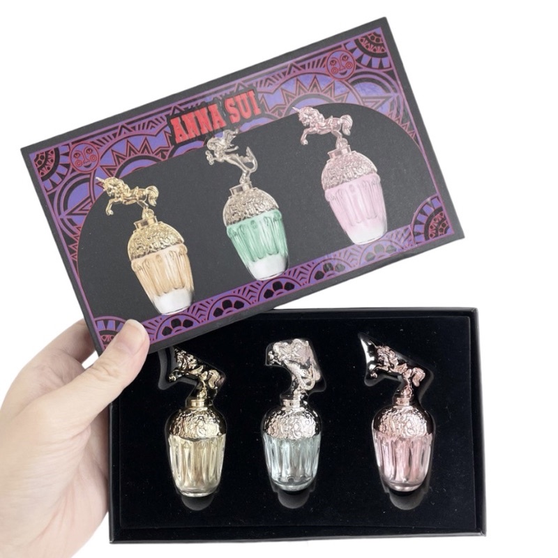 3in1 Anna Sui Gift Set ( 3 x 5ml ) (Fantasia + Mermaid + Forever ...