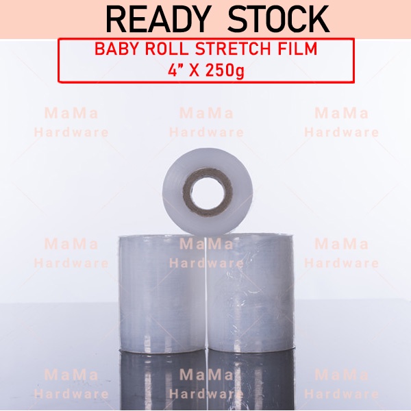 BABY ROLL MINI STRETCH FILM 100mm X 220GM X 1ROLL (READY STOCK ...