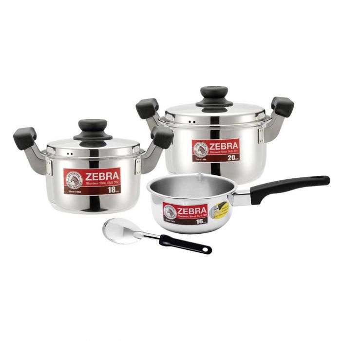 Zebra Carry Cook Sauce Pot Set (6 Pcs) | Shopee Malaysia