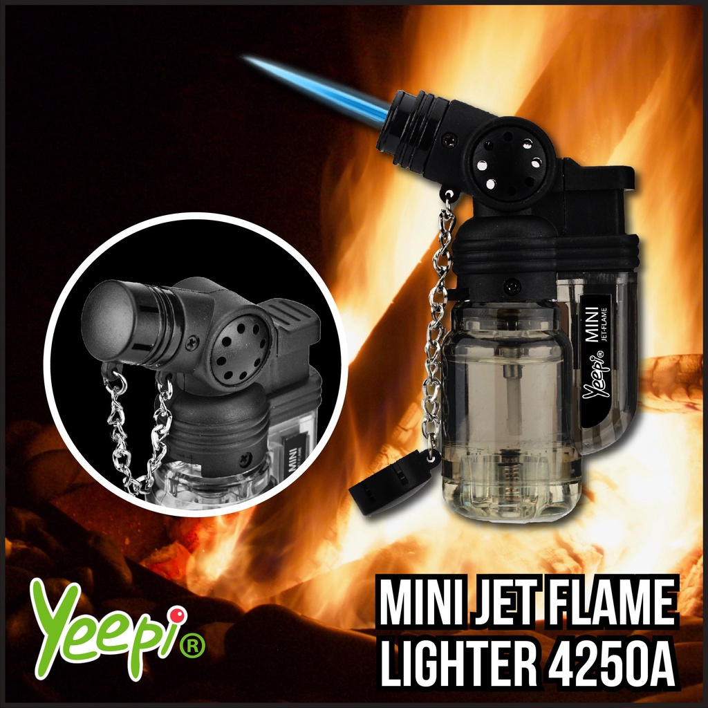 🇲🇾Yeepi Mini jet Flame Lighter 4250A Incense Hiking Camping Windproof ...