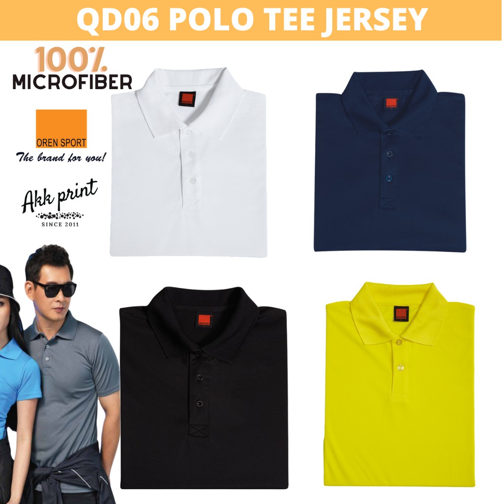 Ready Stock - POLO TEE ORENSPORT QD06 100% Microfiber Short sleeve ...