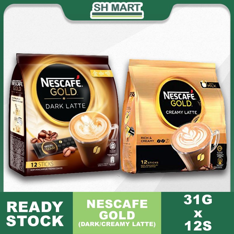 Nescafe Gold Dark Latte/ Creamy Latte (31g x 12Sticks) | Shopee Malaysia