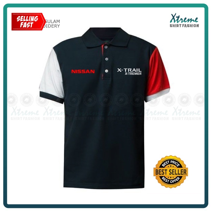 G Polo T Shirt Sulam Nissan X-Trail X-Tremer Off-Road SUV Crossover ...