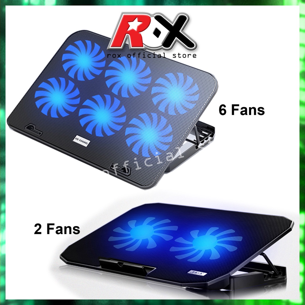 Laptop Cooler 2 Fans/ 6 fans Cooler | Shopee Malaysia