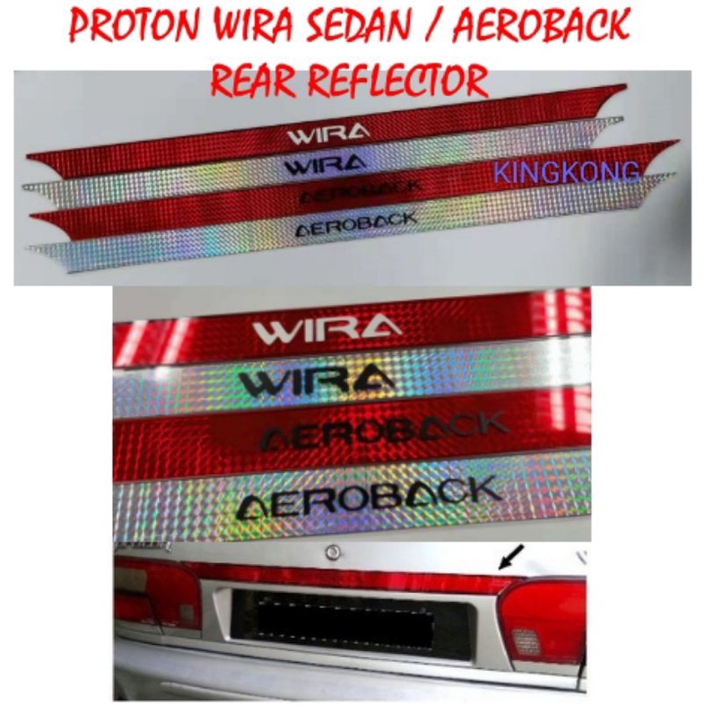 PROTON WIRA SEDAN / AEROBACK REAR BOOT TOP REFLECTOR - 1 PC | Shopee ...