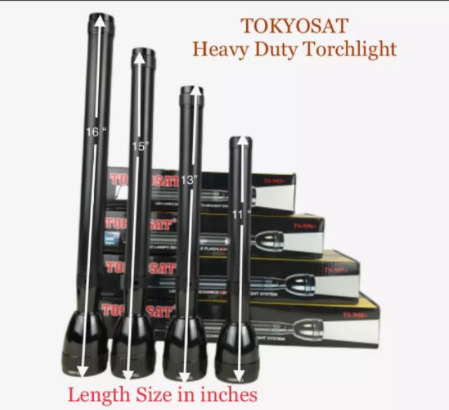 TOKYOSAT Led Rechargeable Torch Light Flashlight / Lampuh Saluh, Japan ...