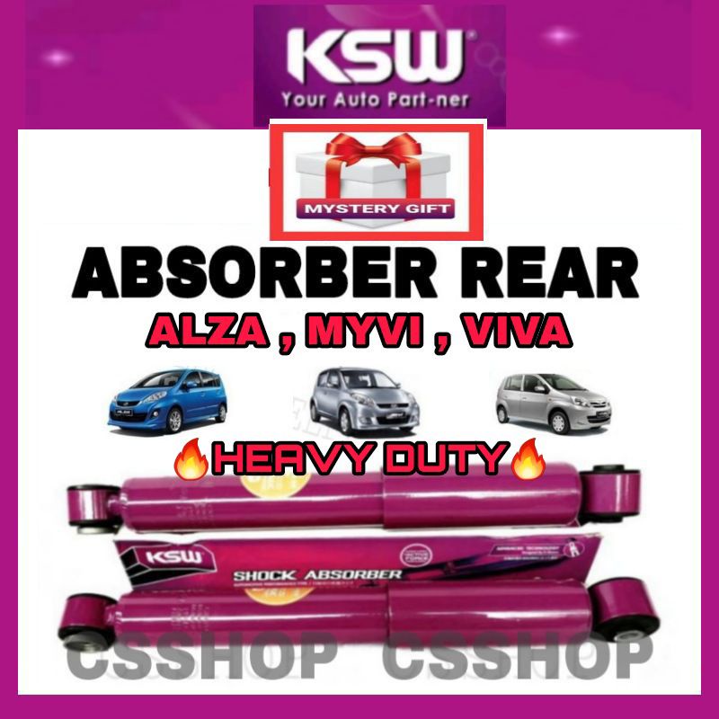 SK Perodua Myvi Alza Viva KSW Rear belakang Gas Absorber Heavy Duty ...