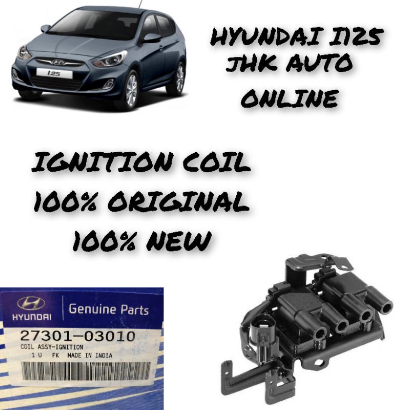 HYUNDAI i10 i125 IGNITION COIL 27301-03010 (TIMING CHAIN ENGINE ...
