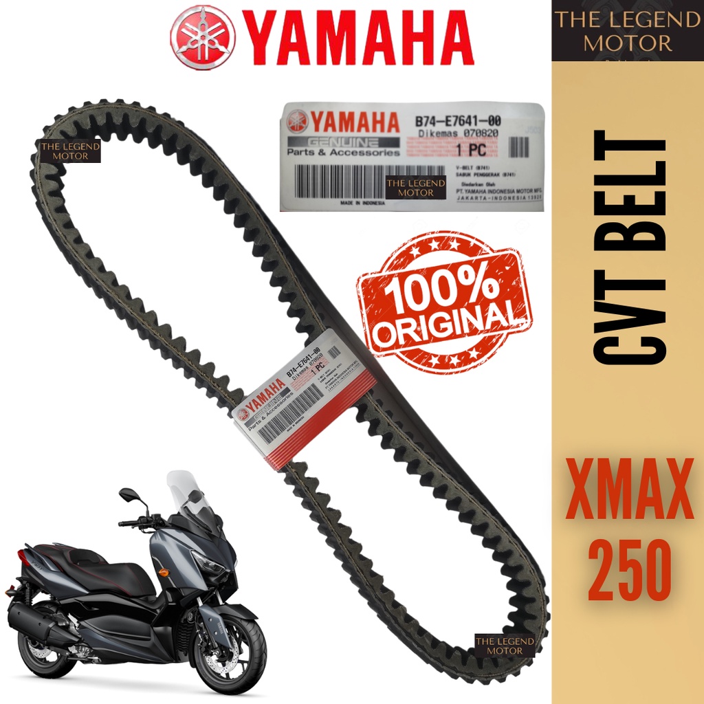 YAMAHA XMAX250 XMAX 250 TIMING BELT V BELTS CVT BELTING PULLY PULLEY B74-E7641-00 100% ORIGINAL ...