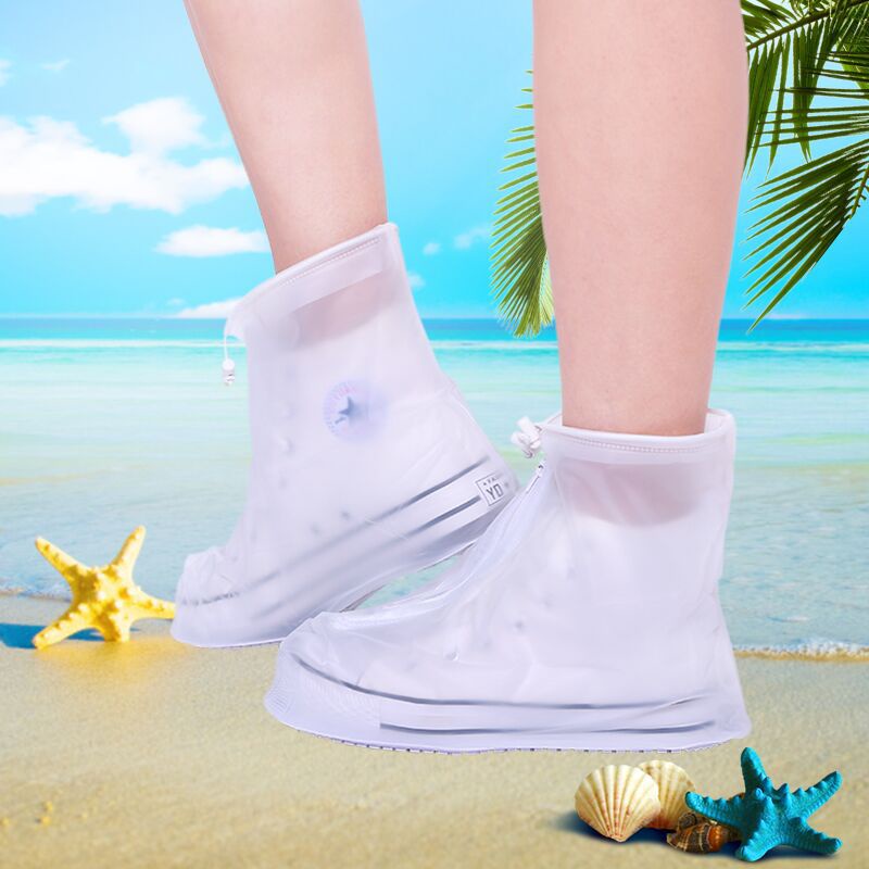 (Reusable) Kasut Hujan Rain Shoe Cover Rainproof Shoe Cover Rainy Day ...