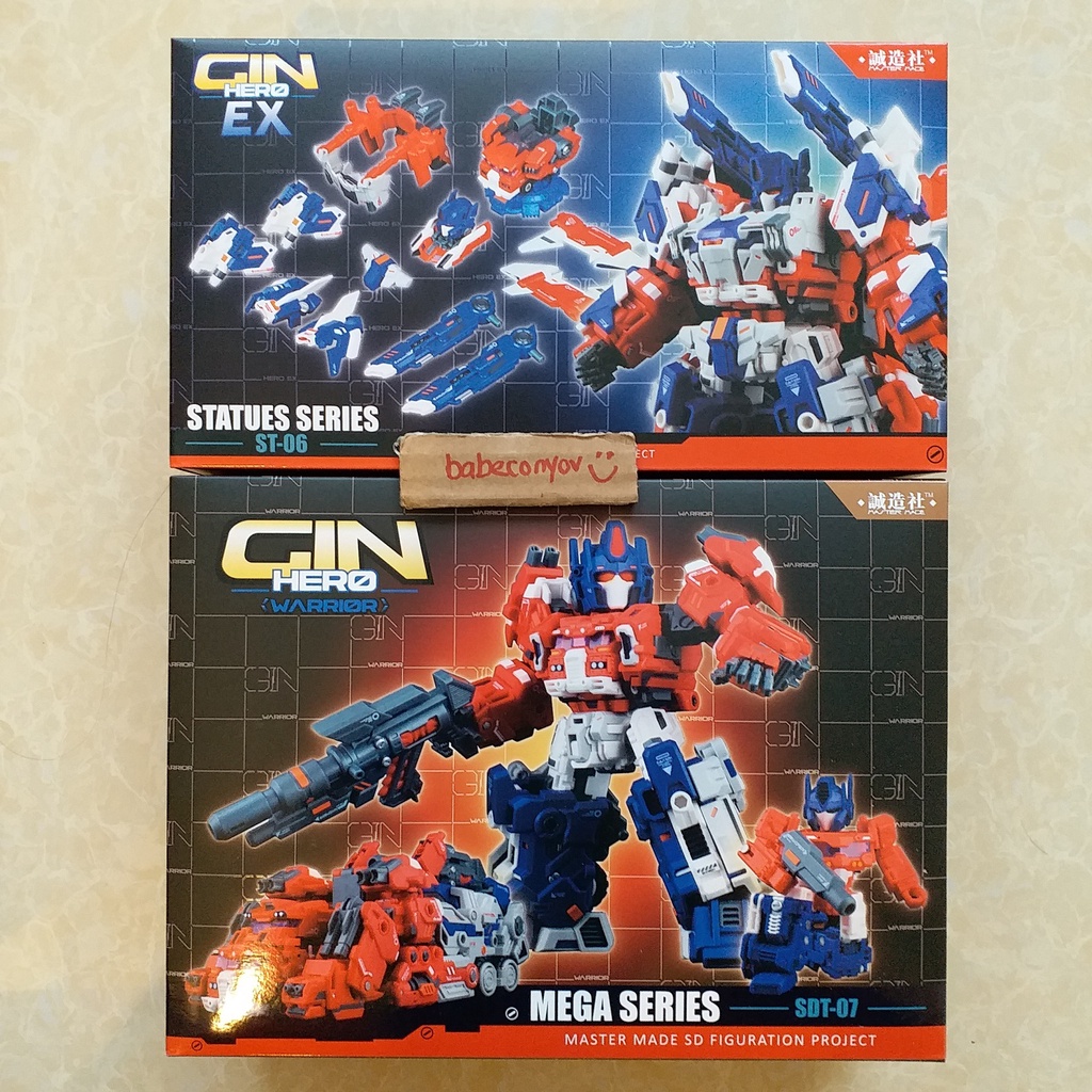 Master Made Mega Series SDT-06 SDT-07 God Ginrai Deluxe Set Optimus ...