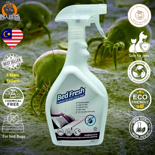 Bed Fresh Eradicate Bed Bugs & Dust Mites 500ml | Shopee Malaysia Bed Fresh Eradicate Bed Bugs & Dust Mites 500ml | Shopee Malaysia