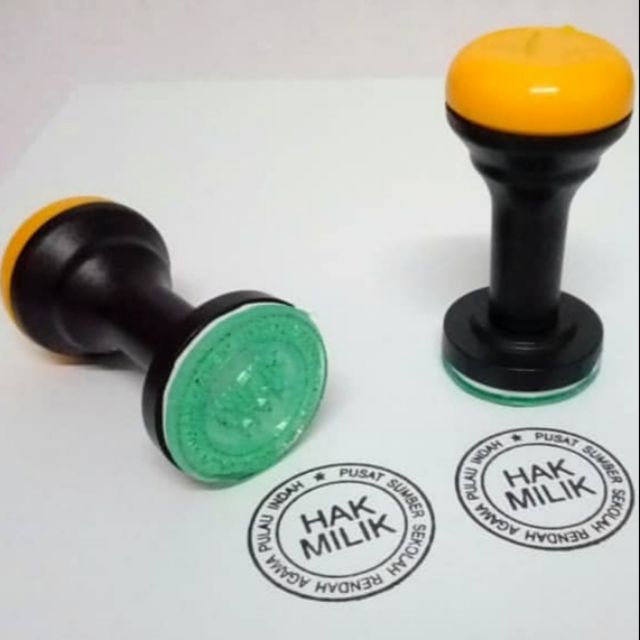 [BEST QUALITY] Rubber Stamp Round- Cop Bulat | Shopee Malaysia