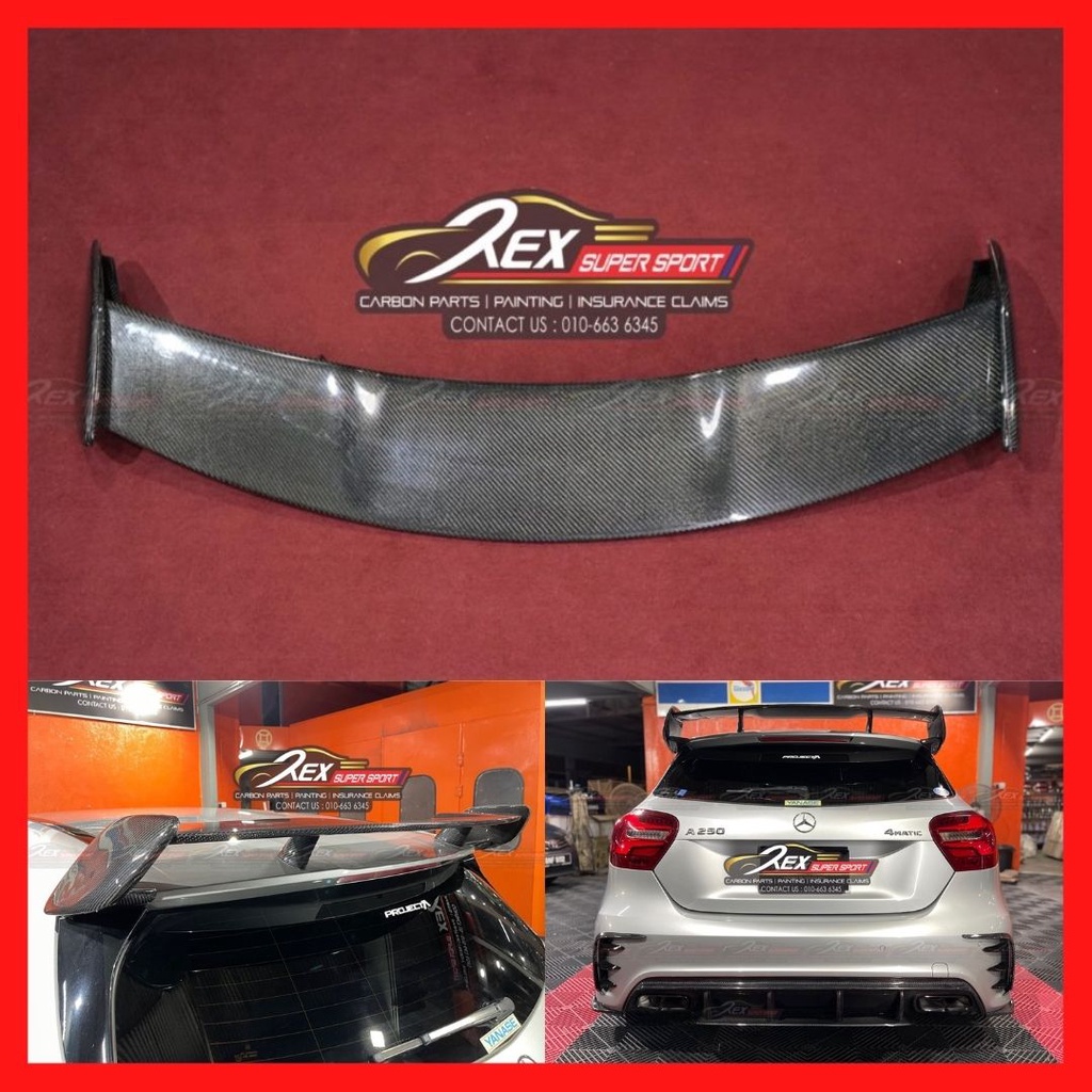 Mercedes Benz A-Class W176 A180 A200 A250 A45 Spoiler A45 AMG Black ...
