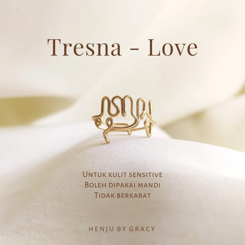 Henju BY GRACY | Ring Javanese Script | Tresna Javanese Script Ring ...