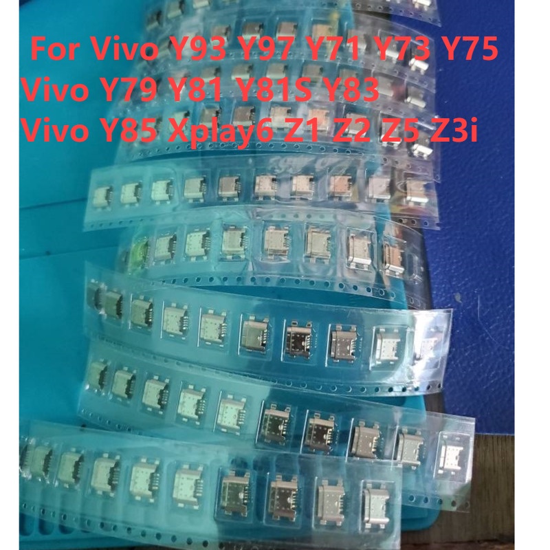 10-100pcs USB Charging Connector Charge Port Socket Dock Jack Plug For Vivo Y93 Y97 Y71 Y73 Y75 ...