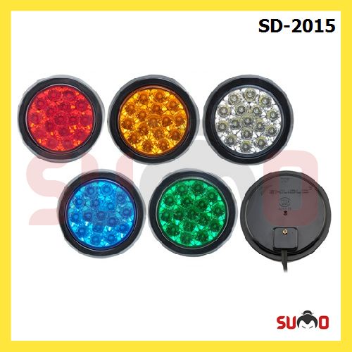 Shiliduo / NS SD-2015 Universal Round LED Tail Lamp Red / Amber / White ...