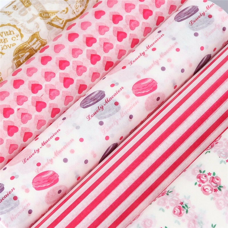 50pcs cute oil paper, Food Packaging Paper Sandwich/ kertas packing ...