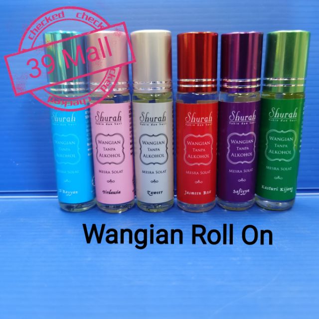 SHURAH WANGIAN TANPA ALKOHOL MESRA SOLAT 8ml | Shopee Malaysia