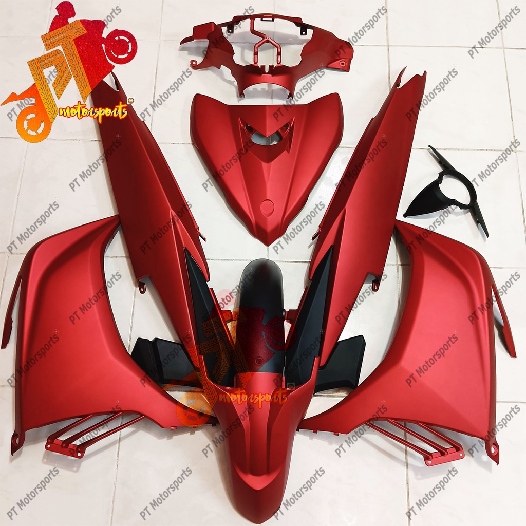 Yamaha LC 135 V2 V3 V4567 Cover Set Matt Red Rm7 | Shopee Malaysia