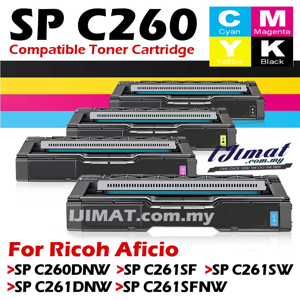 Compatible Toner Ricoh SPC260DNW SPC261SF SPC261SW SPC261DNW SPC261SFNW SP C260 SP C261 SP ...
