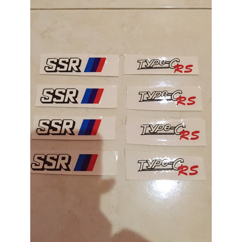 ALL SSR TYPE C MODEL WHEEL HIGH QUALITY STICKER | Shopee Malaysia
