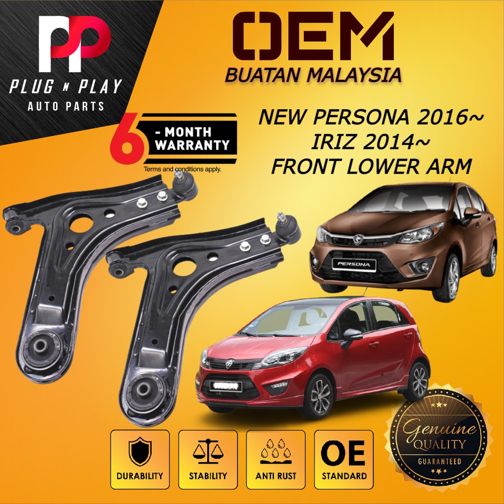 FRONT LOWER ARM - PROTON NEW PERSONA (2016~) / IRIZ (2014~) | Shopee ...