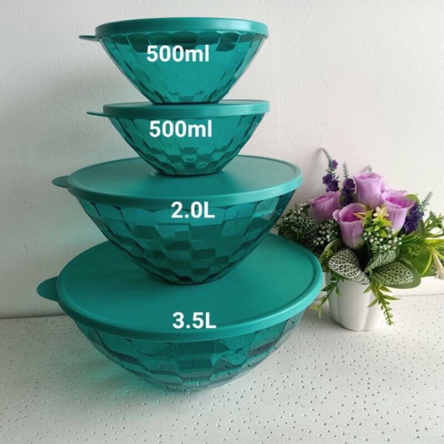 💥Limited Stock💥Tupperware Prism Bowl Full Set 4pcs | Shopee Malaysia