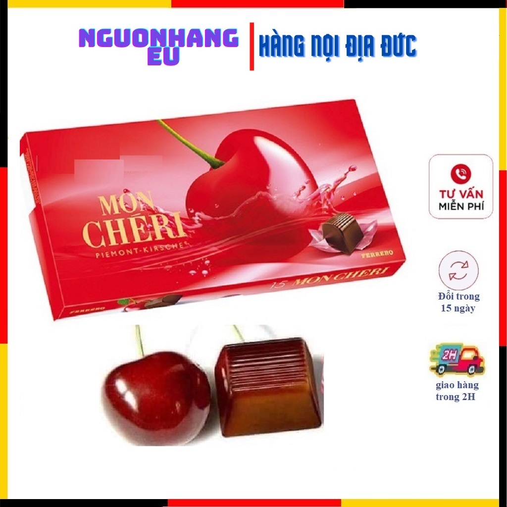 Mon CHERI CHERRY WINE CHOCOLATE,socola ROCHER,socola 3 colors Ferrero ...