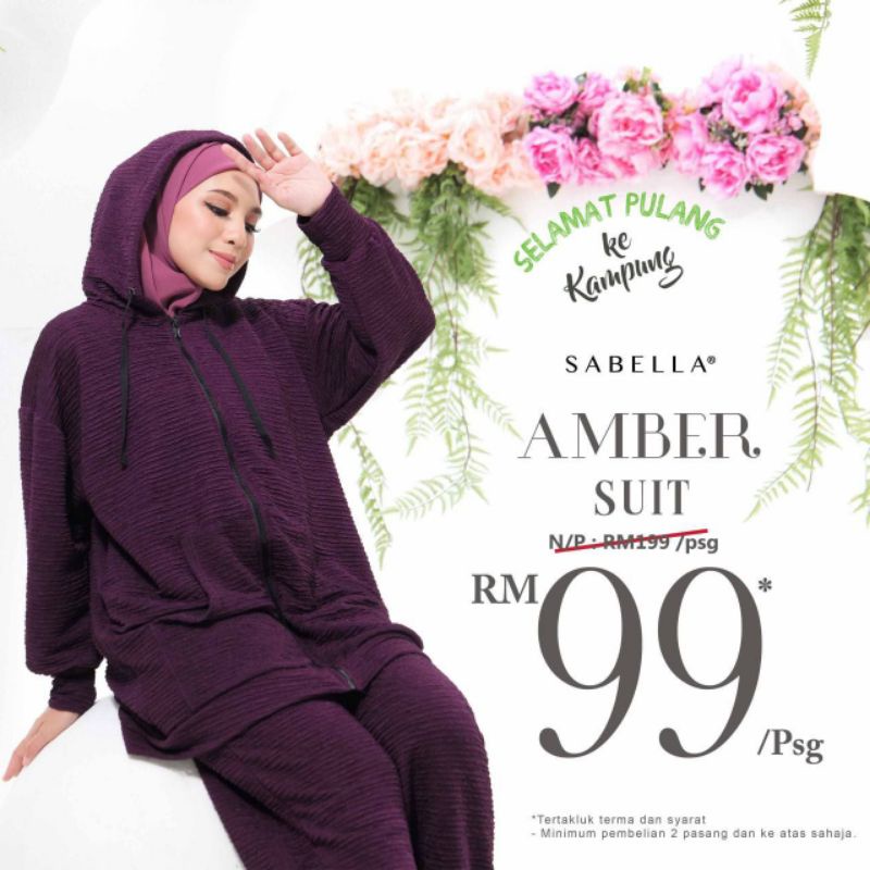 Amber Suit Sabella 🔥Ready stok HQ🔥 | Shopee Malaysia