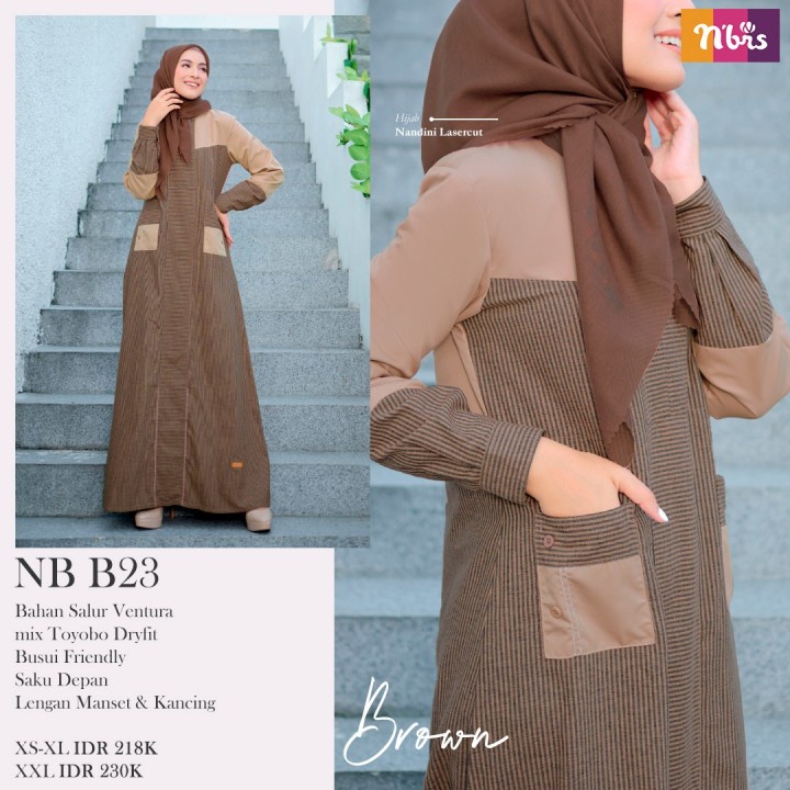 Nibras Robe NB B23 | Shopee Malaysia