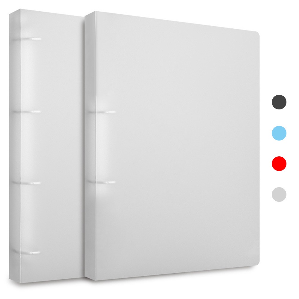 A4 2 4 D-Ring Binder Organizer Clear Folder Documents Transparency ...