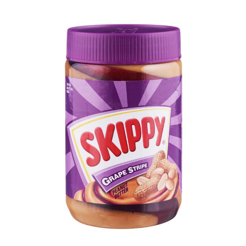 Skippy Peanut Butter Spread - Grape Stripe - 530g | Shopee Malaysia