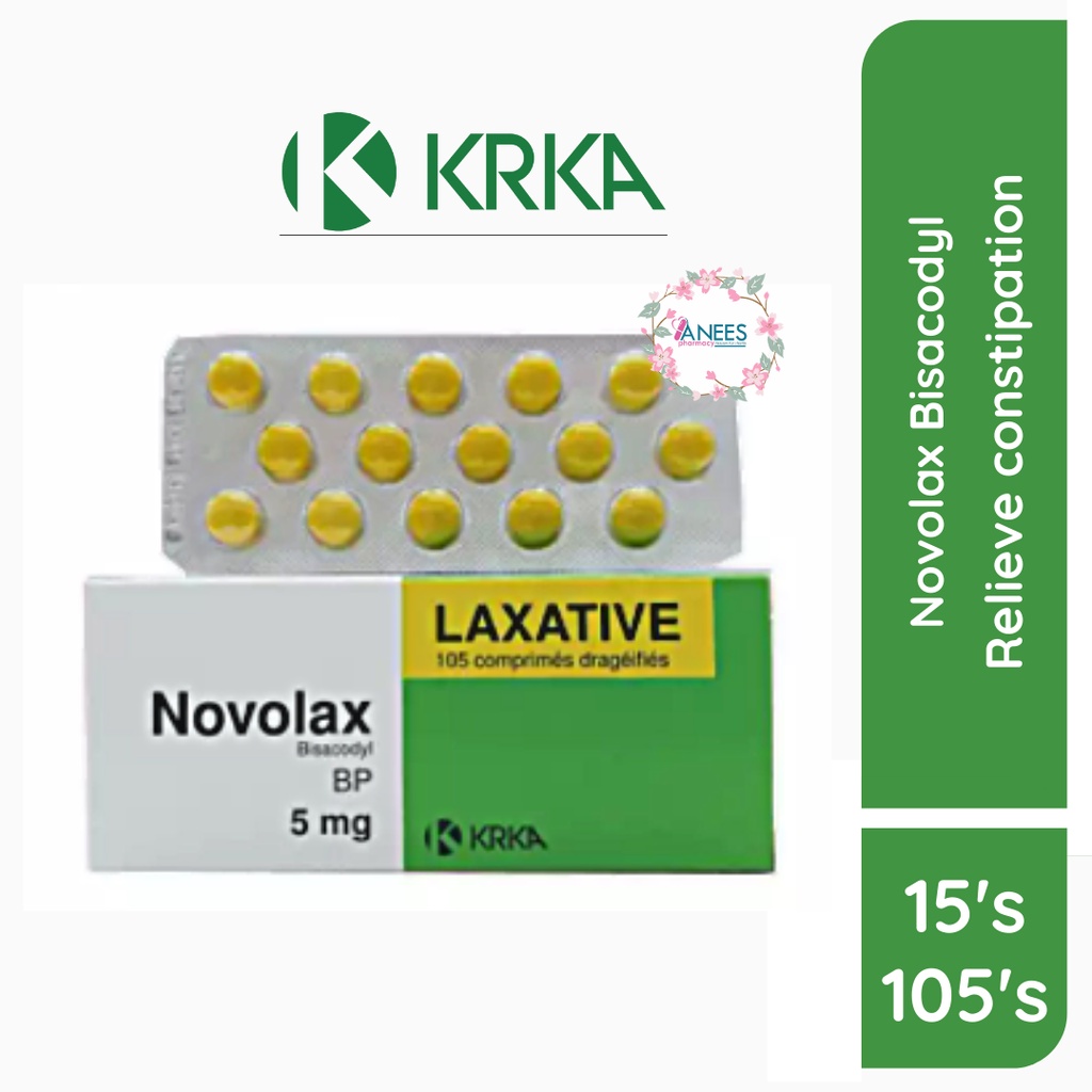 Novolax Bisacodyl 5mg 15'S - Relieve constipation | Shopee Malaysia
